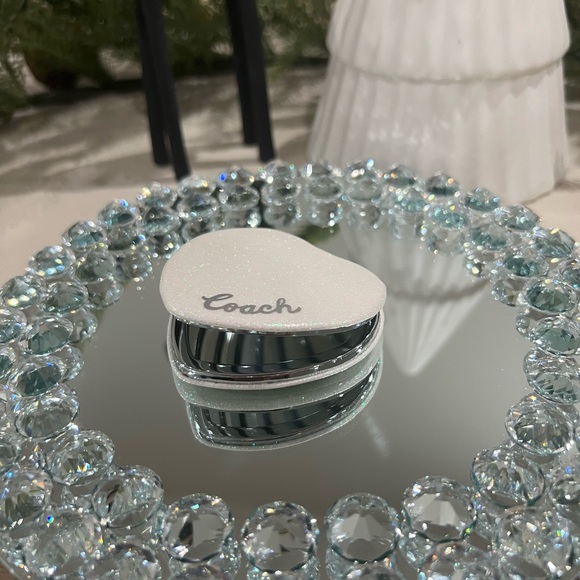 Coach | Accessories | Nwt Coach Glitter Heart Compact Mirror | Poshmark